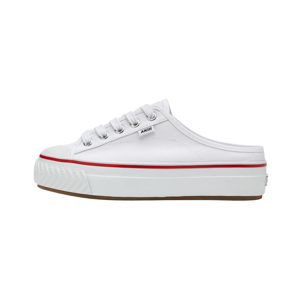 AKIII CLASSIC Bold Mule Sneakers White – NOTAG GLOBAL